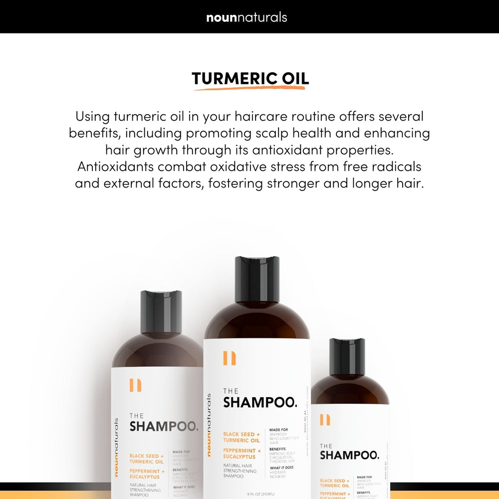 Noun Naturals - Turmeric + Organic Black Seed Shampoo for Hair